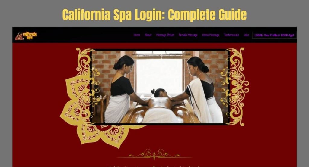 California Spa Login: Complete Guide